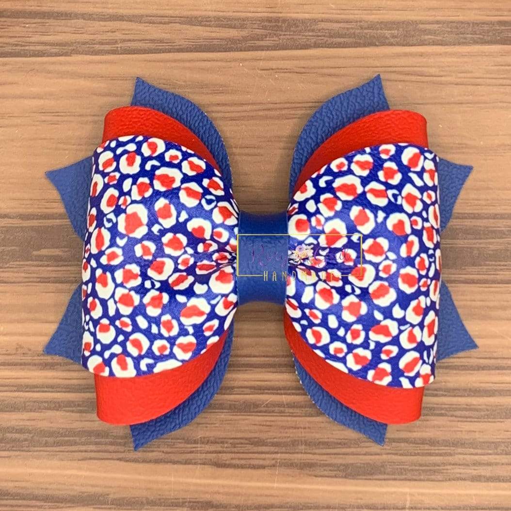 RWB Leopard 3.5 inch Phoebe Pinch Bow – Rory Gail Handmade